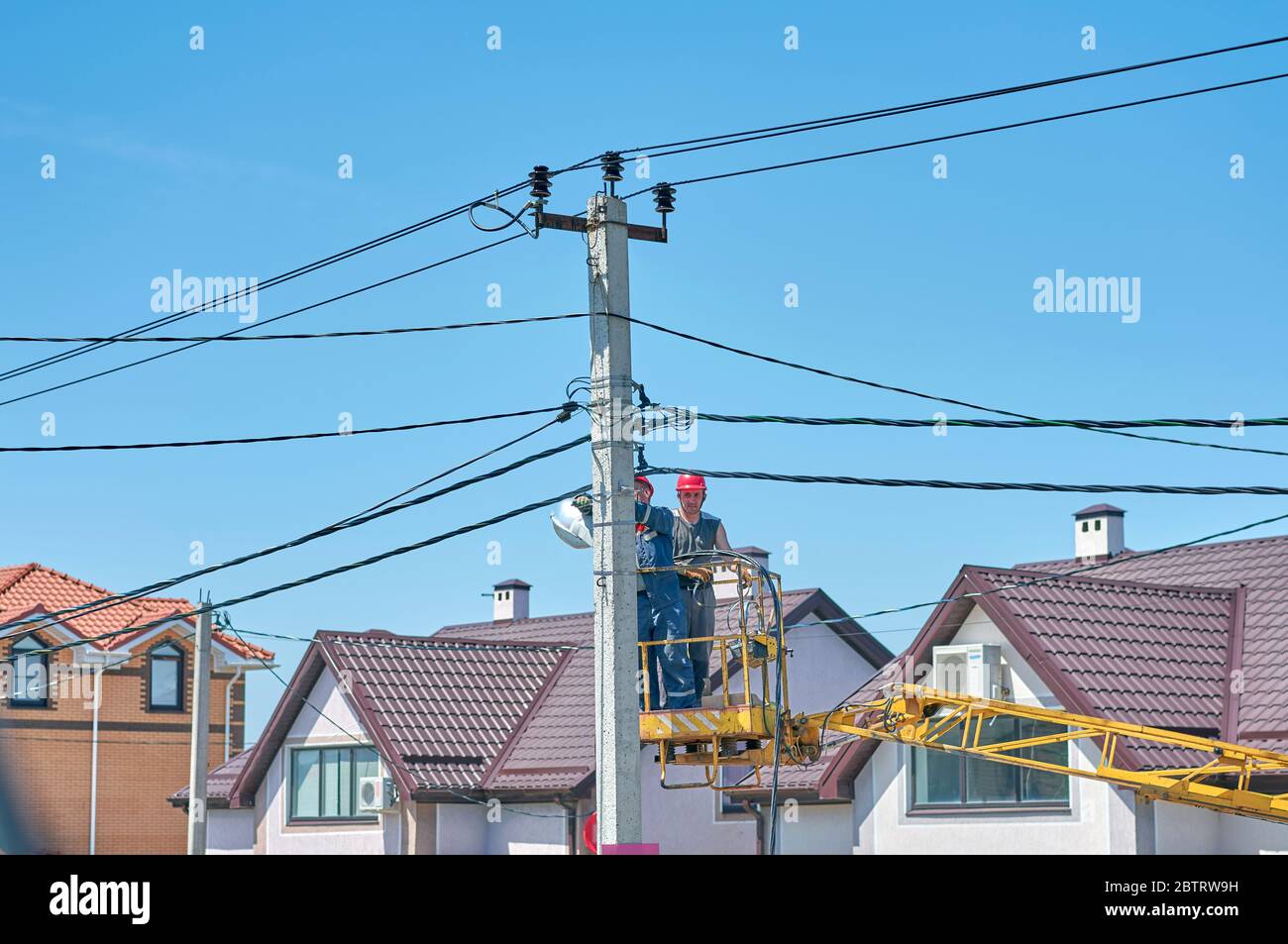High voltage checking car hi-res stock photography and images - Alamy