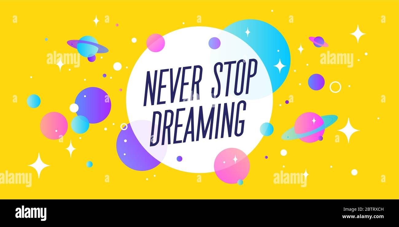 Dream Big. Motivation banner, speech bubble Stock Vector Image & Art ...