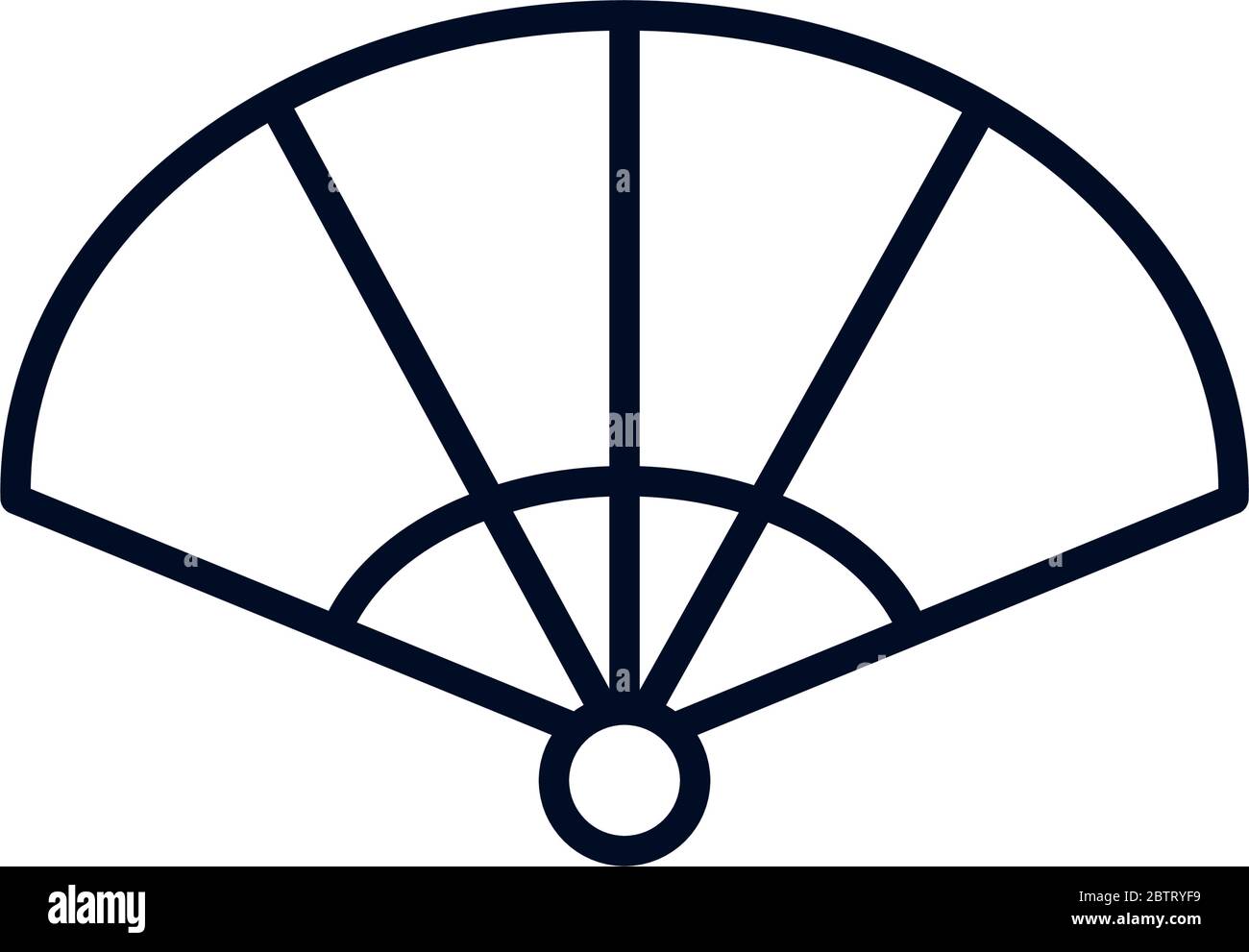 japanese traditional fan isolated icon vector illustration design Stock ...