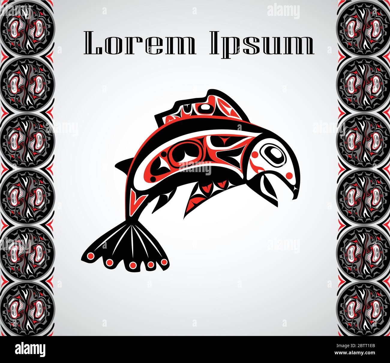 Native American Tribal Fish Tattoo