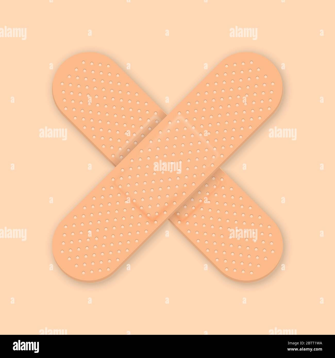 Vector 3d Realistic Medical Patch Icon Closeup. Design Template ...