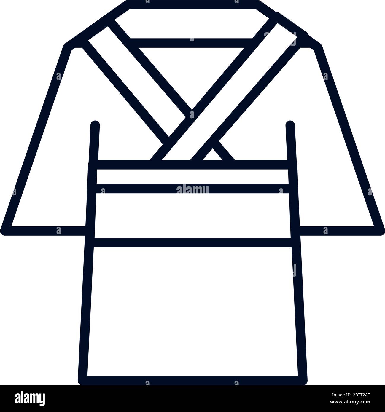 japanese kimono traditional isolated icon vector illustration design ...