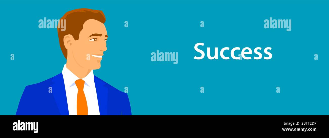 Portrait of successful rich Stock Vector Images - Alamy