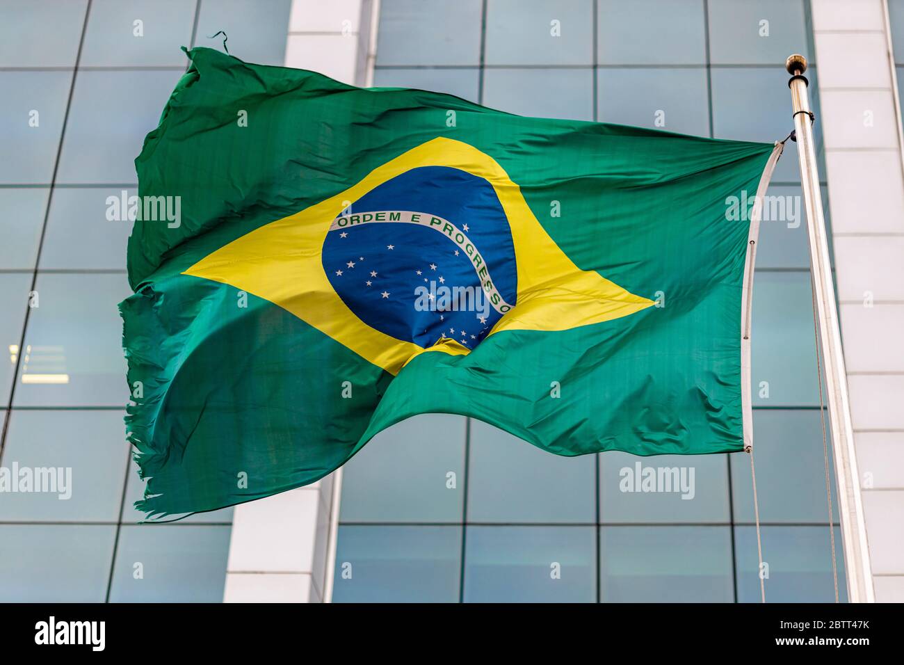 Torn brazilian national flag hi-res stock photography and images - Alamy