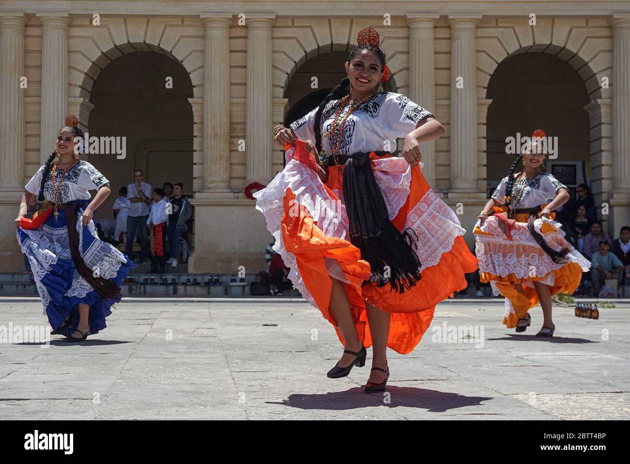 Juliana Ton (from left to right), Maria Pech and Fabiola Cepeda perform ...