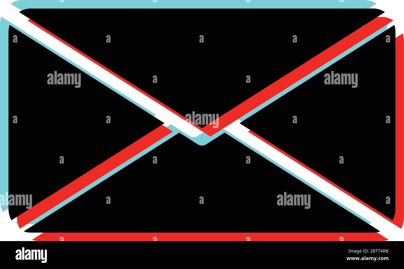 mail icon glitch old screen design Stock Vector Image & Art - Alamy