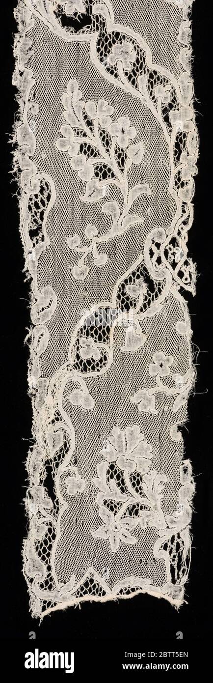 Cap streamer. Research in ProgressOne lappet of Mechlin style bobbin ...