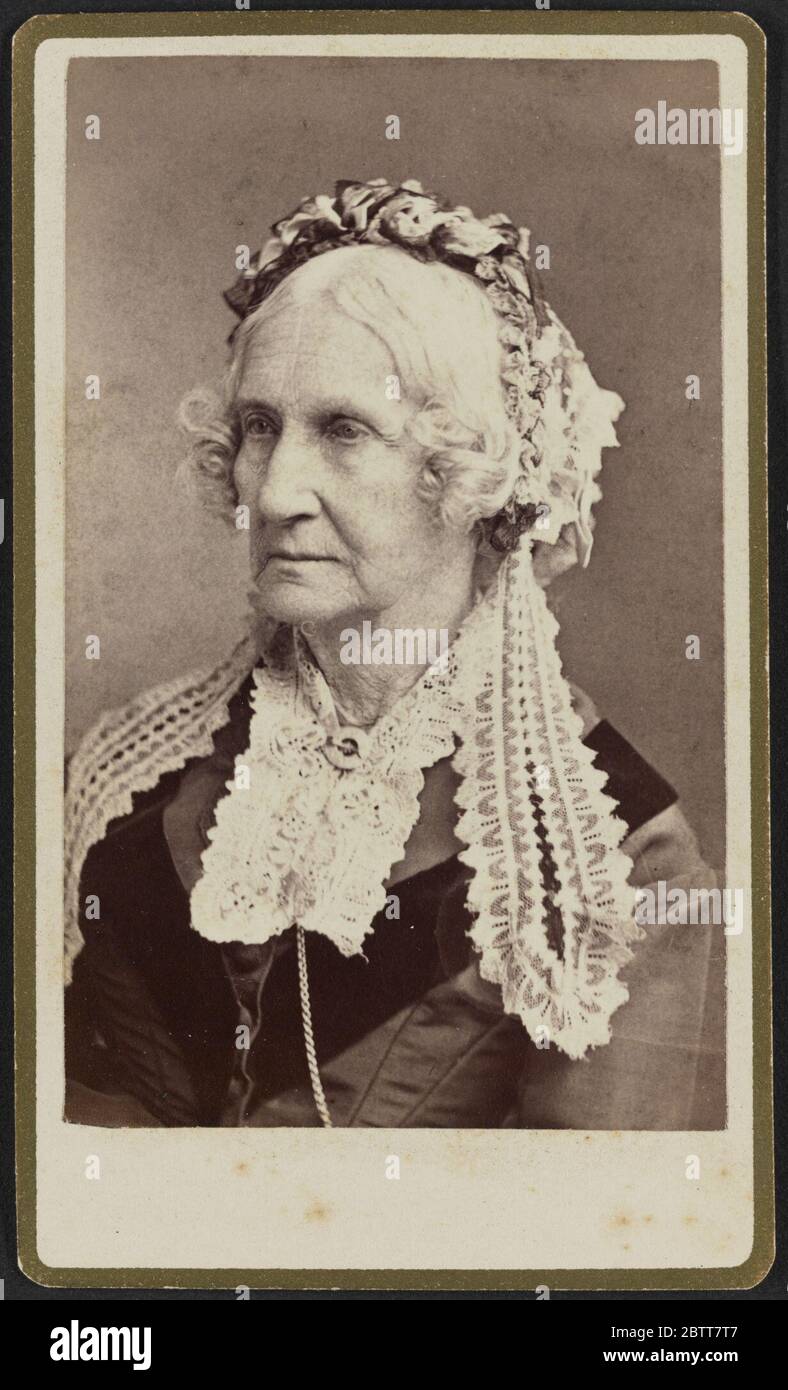 Cartedevisite portrait of Nancy M Johnson. Carte-de-visite of Nancy ...