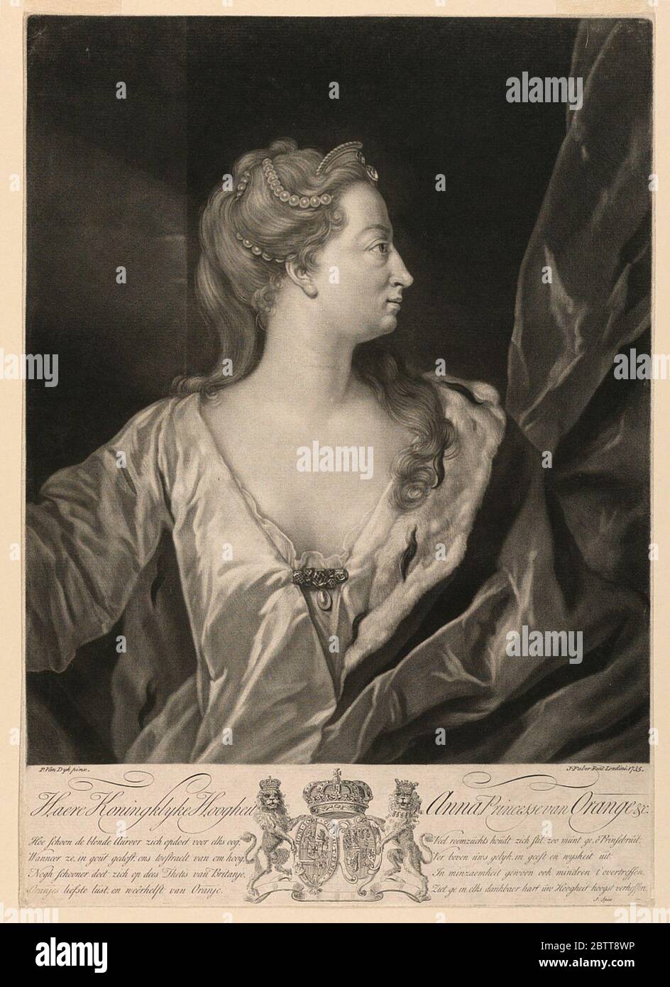 Anne Princess of Orange. Research in ProgressFacing frontally, her gaze ...