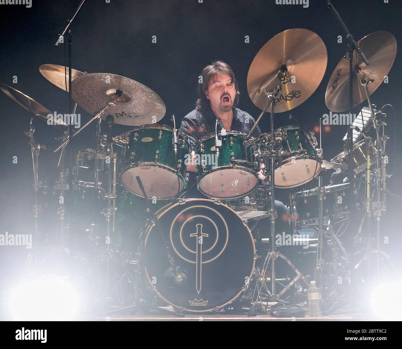Legendary drummer Shannon Forrest performs in concert with Toto at the ...