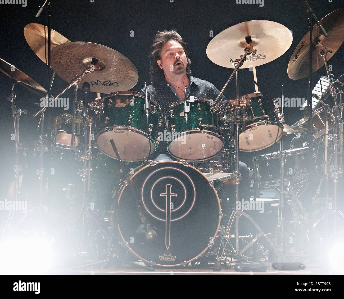 Legendary drummer Shannon Forrest performs in concert with Toto at the ...