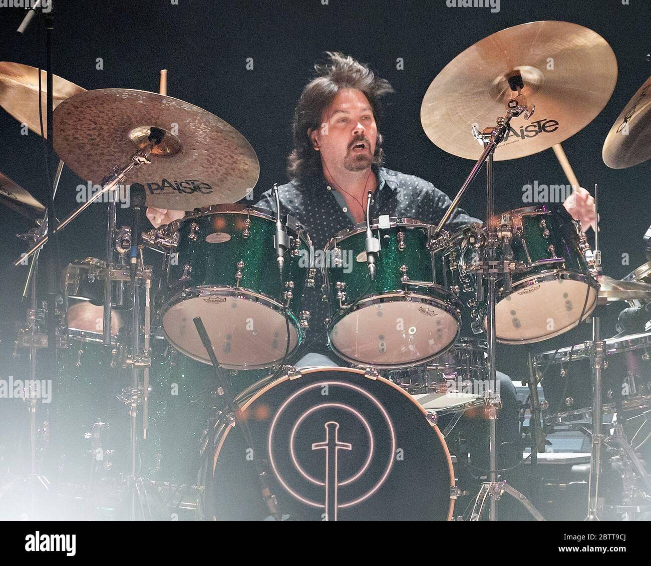 Legendary drummer Shannon Forrest performs in concert with Toto at the ...