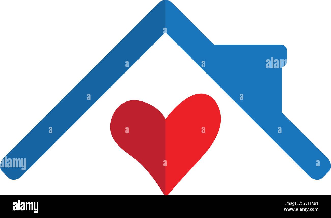 House with heart icon. Home love icon. Family happiness icon Stock ...