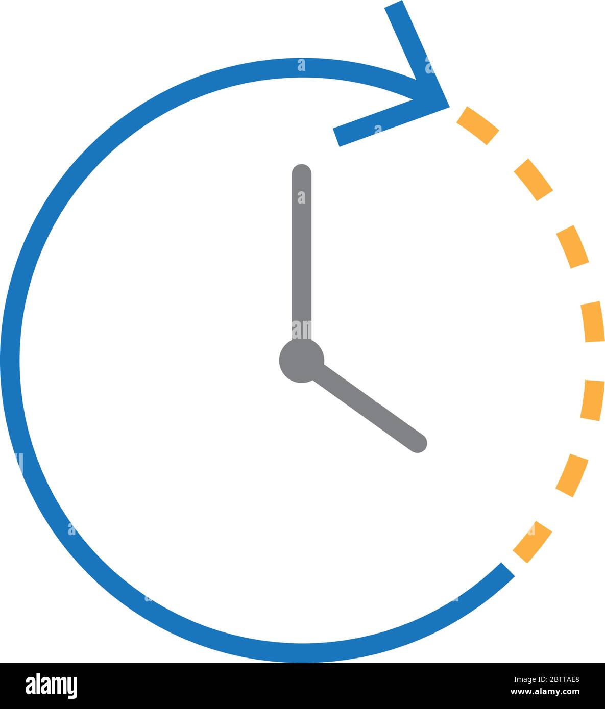 clock - white vector icon Time icon vector logo Stock Vector Image ...