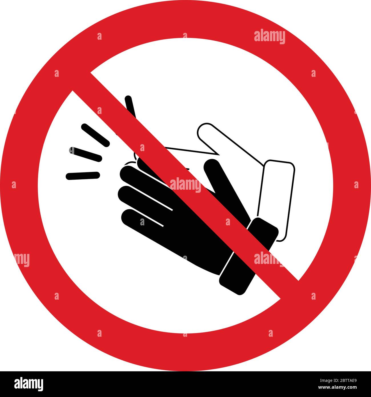 No applause vector. Not applause bottle sign. The red circle ...
