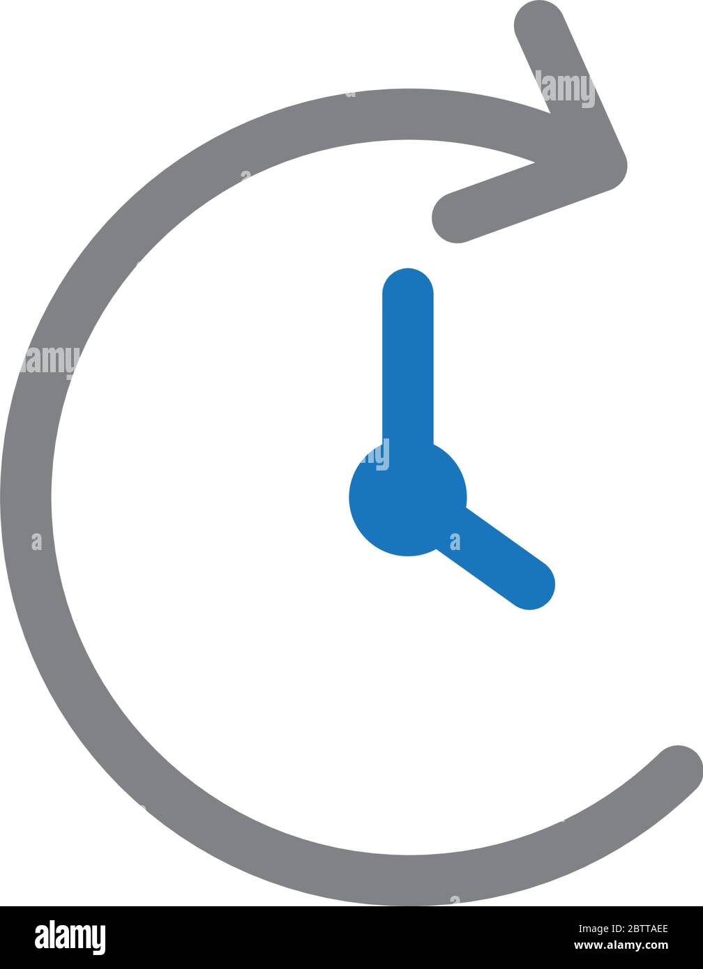 clock - white vector icon Time icon vector logo Stock Vector Image ...