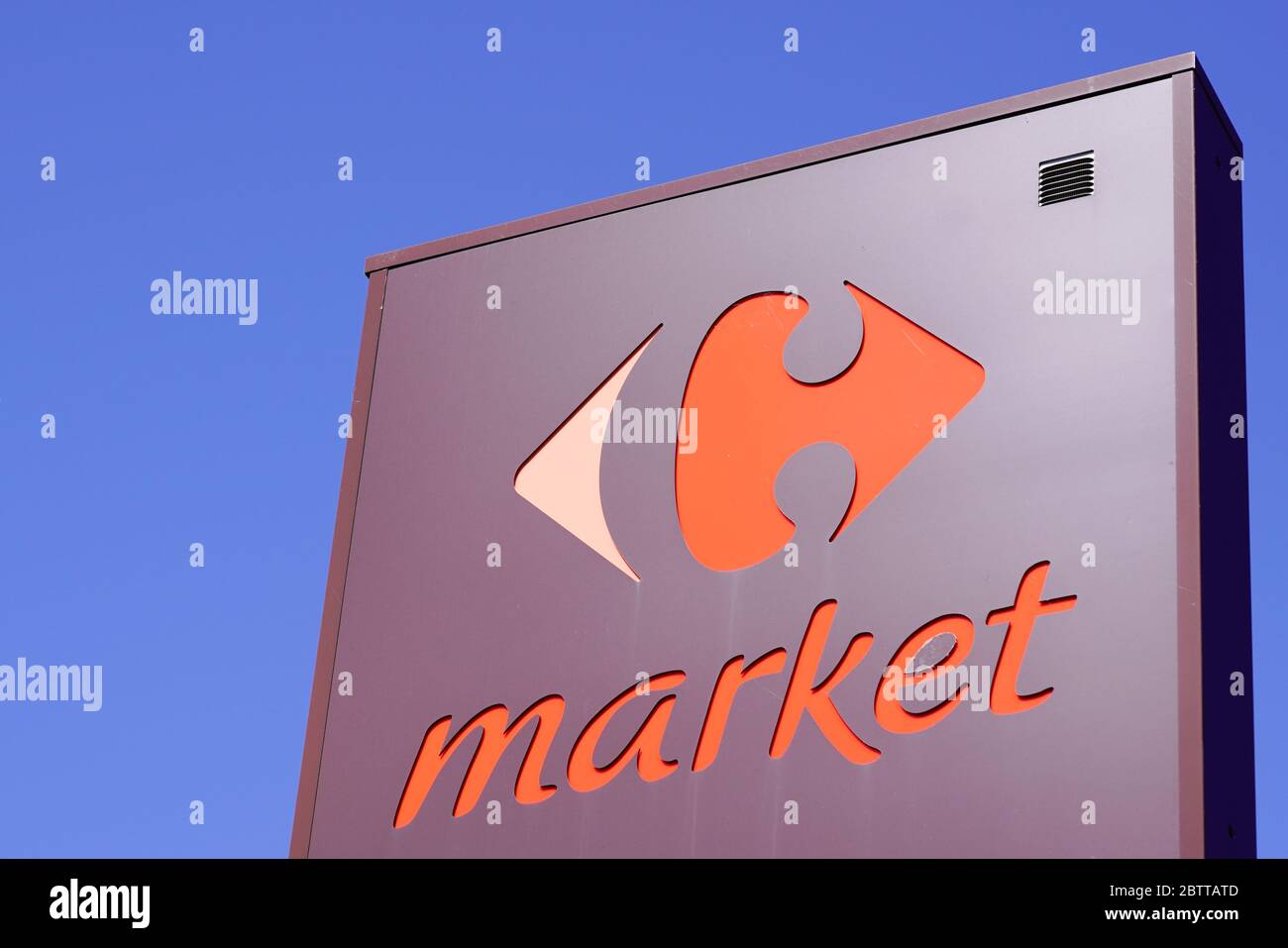Bordeaux , Aquitaine / France - 05 05 2020 : Carrefour market store ...