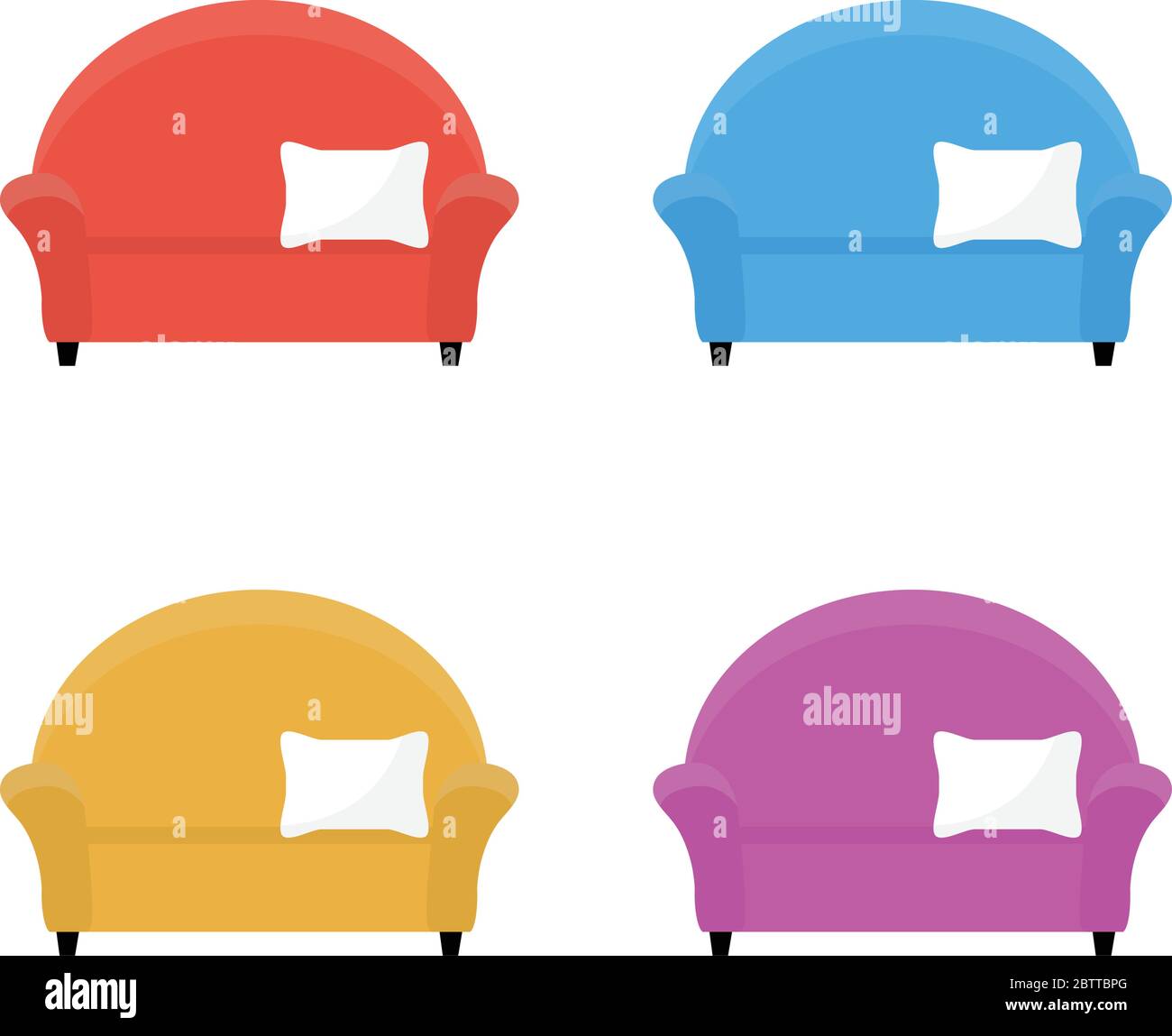sofa icon set. couch sign vector Stock Vector Image & Art - Alamy