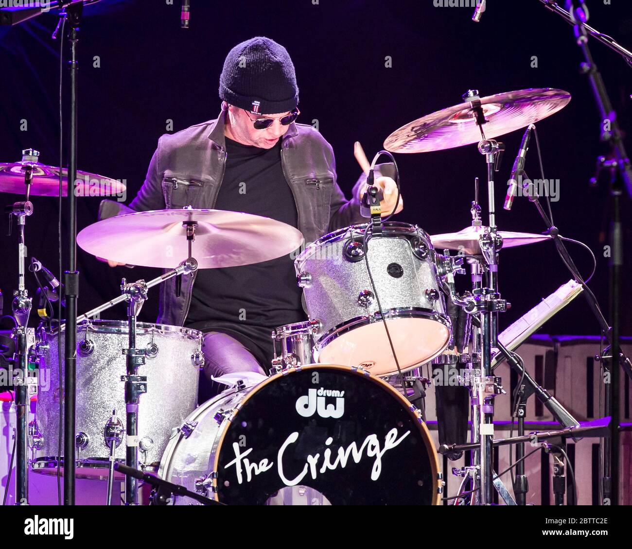 Drummer Shawn Pelton performs with The Cringe at Ryman Auditorium in ...