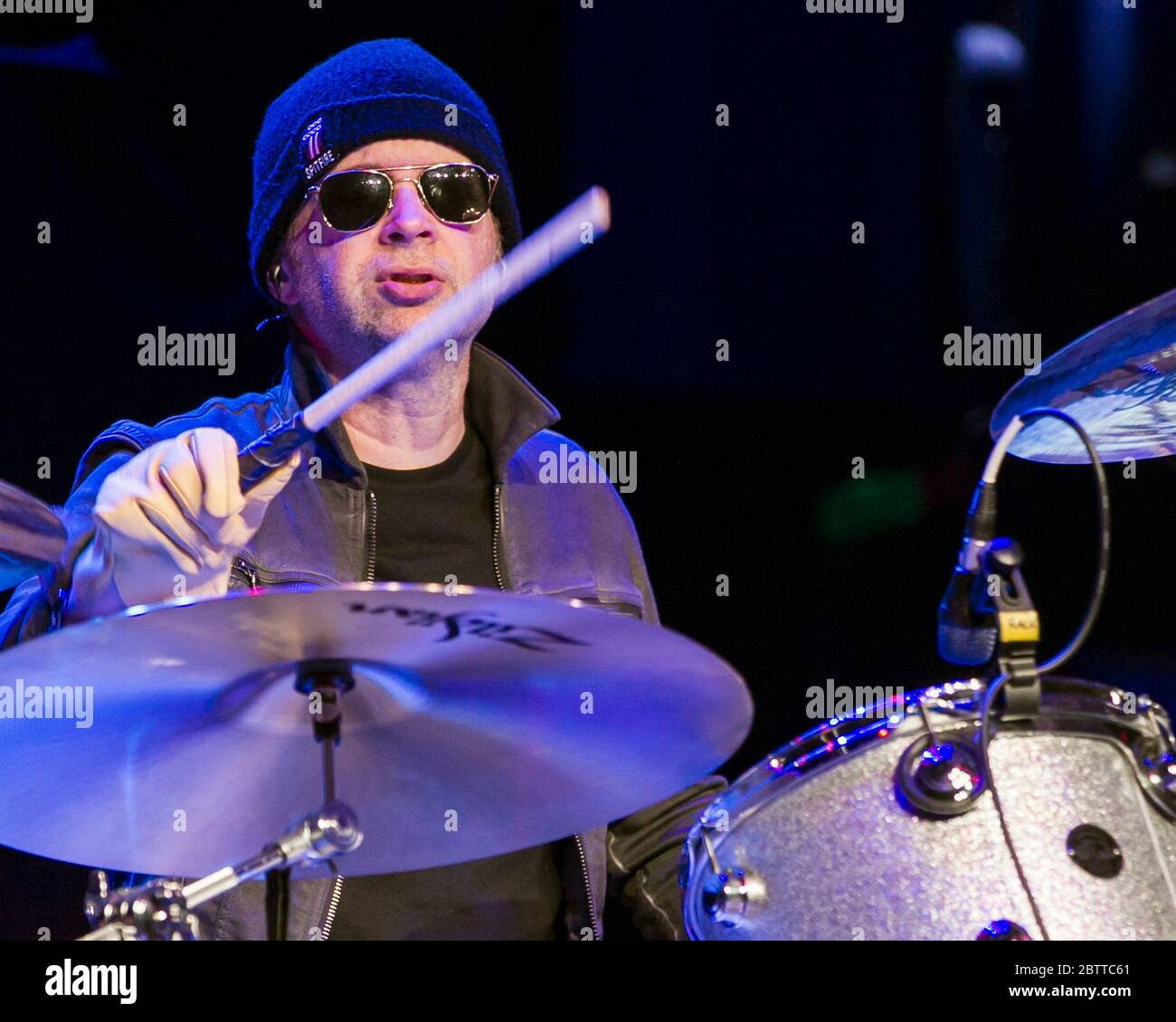 Drummer Shawn Pelton performs with The Cringe at Ryman Auditorium in ...