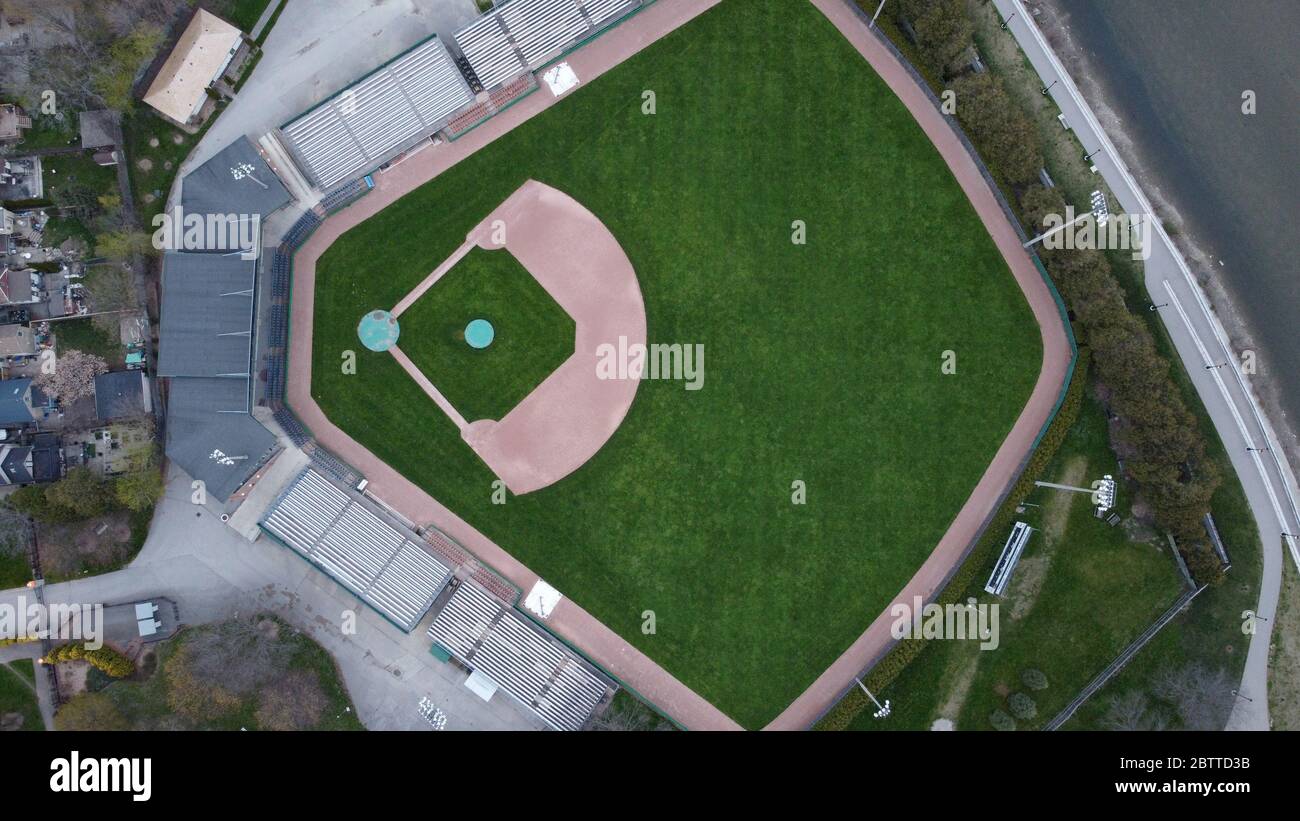 Labatt Park Baseball Stadium Aerial - London Ontario Canada Stock Photo ...