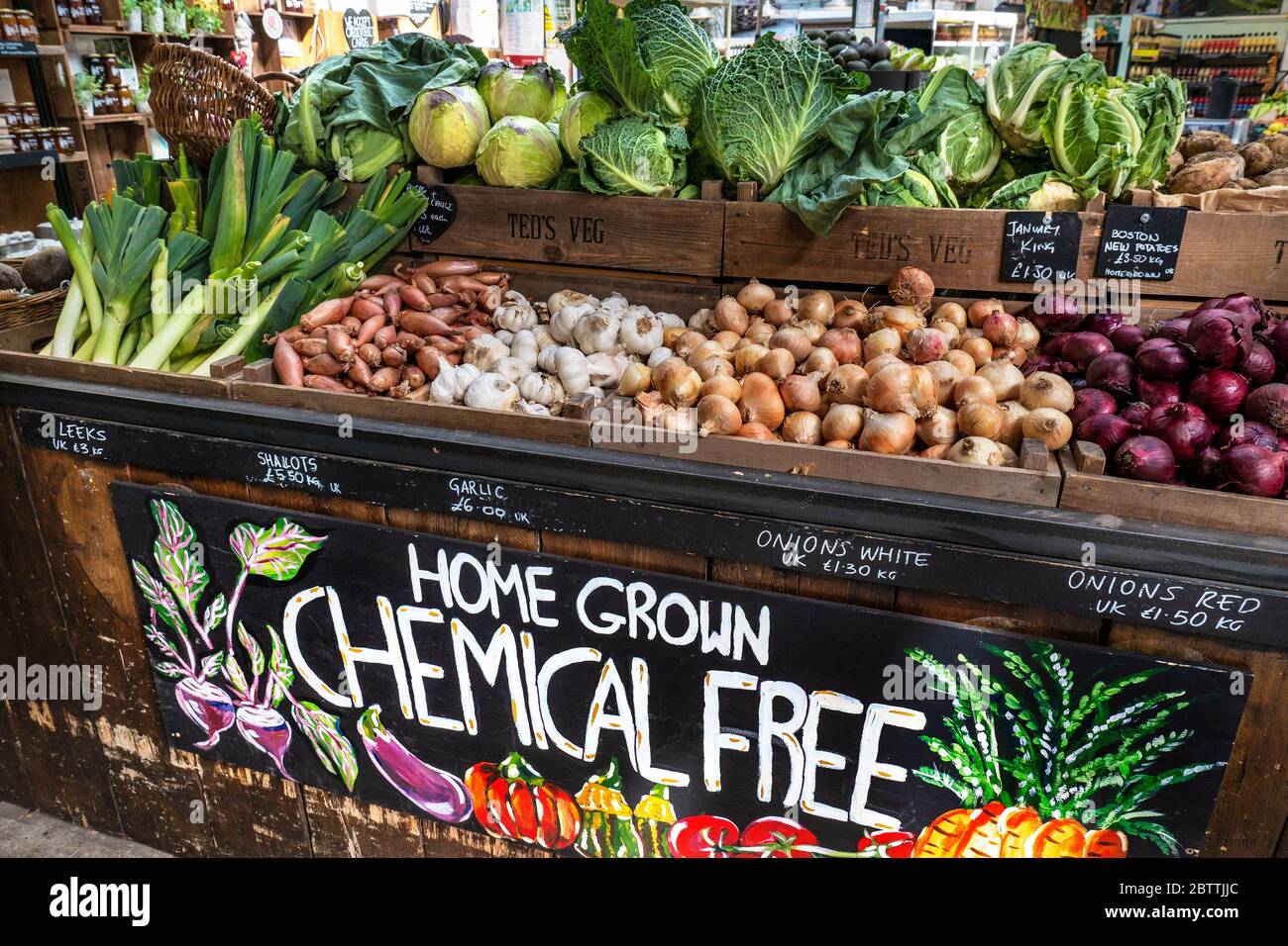 Borough Market vegetables rustic attractive home grown vegetable stall ...