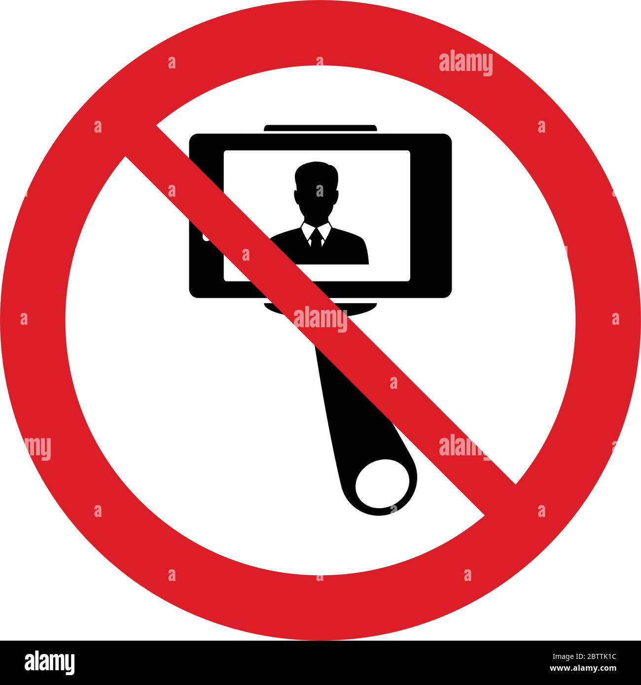 Selfie stick warning sign hi-res stock photography and images - Alamy
