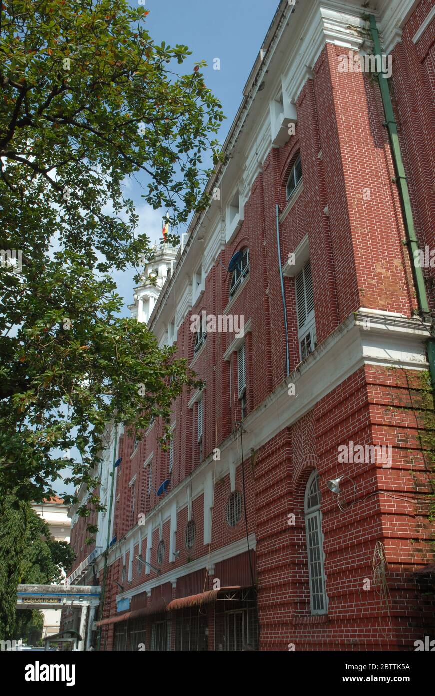 Yangon Custom House, Strand Road, Yangon, Myanmar Stock Photo - Alamy
