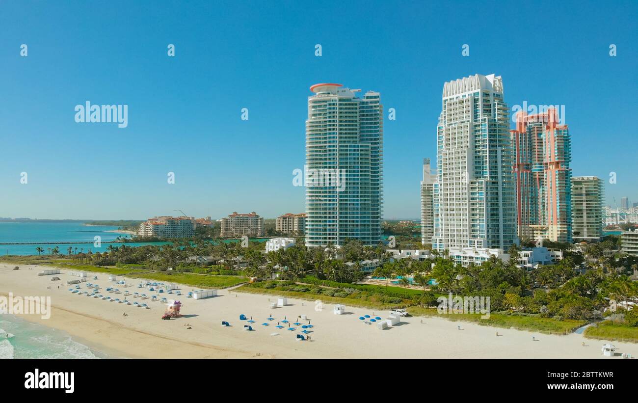 Miami beach building aerial hi-res stock photography and images - Alamy