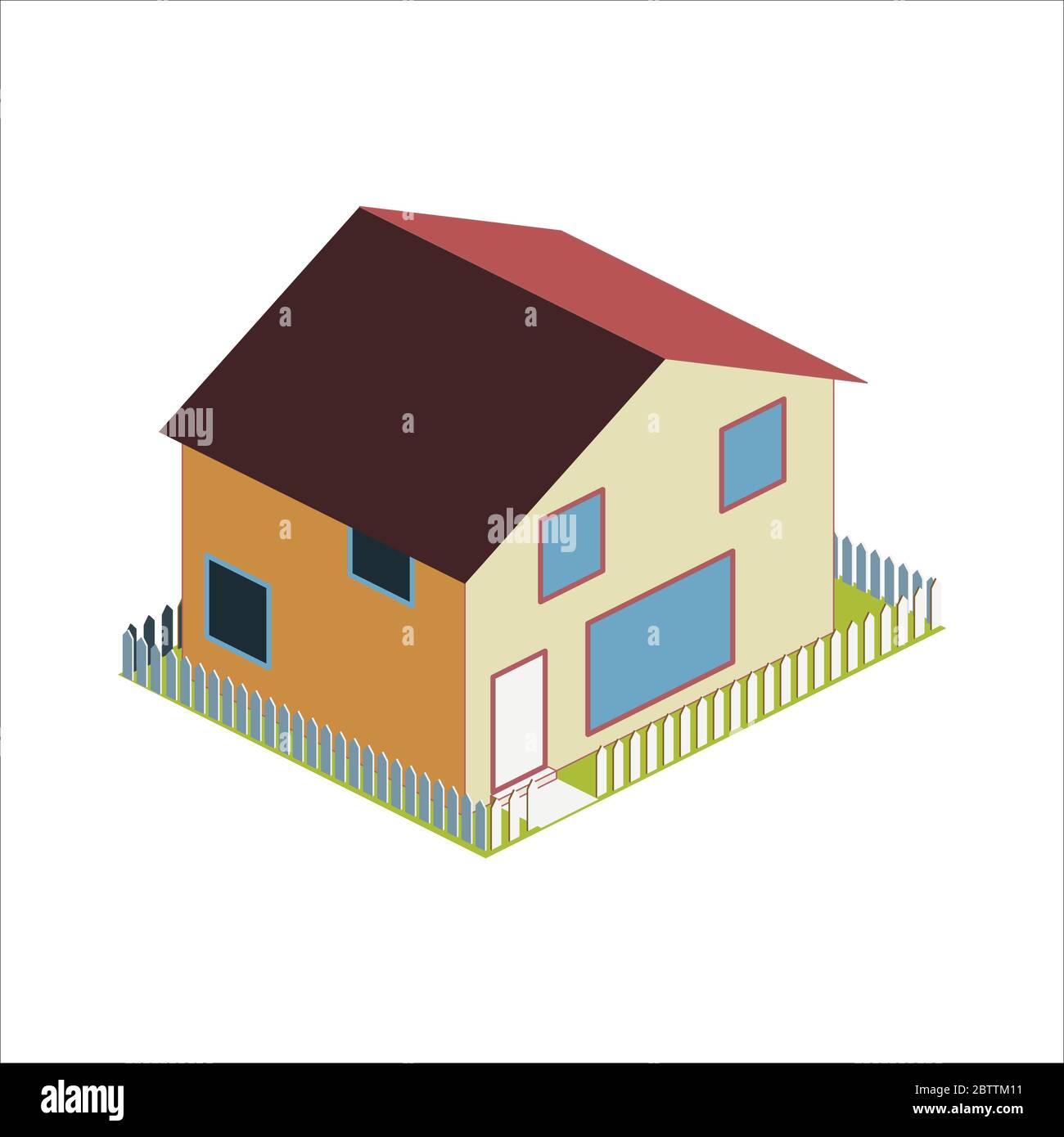 Isometric house hi-res stock photography and images - Alamy