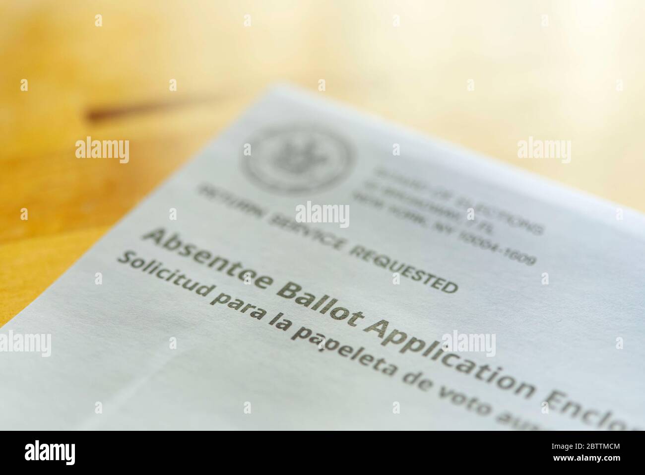 Absentee ballot request form hi-res stock photography and images - Alamy
