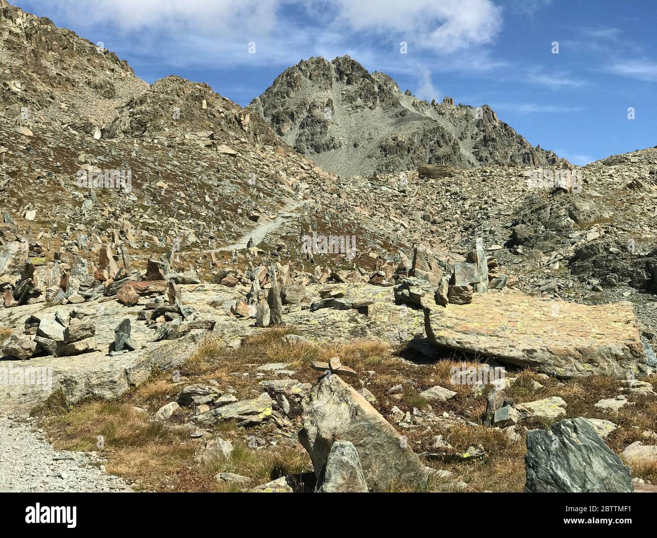 Panoramic view around the mountain Monviso, Piedmont - Italy Stock ...