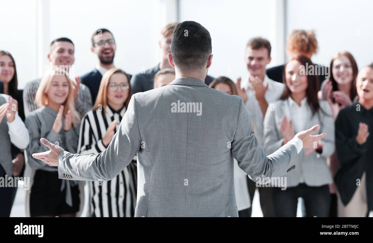 Businessman addressing team at meeting hi-res stock photography and ...