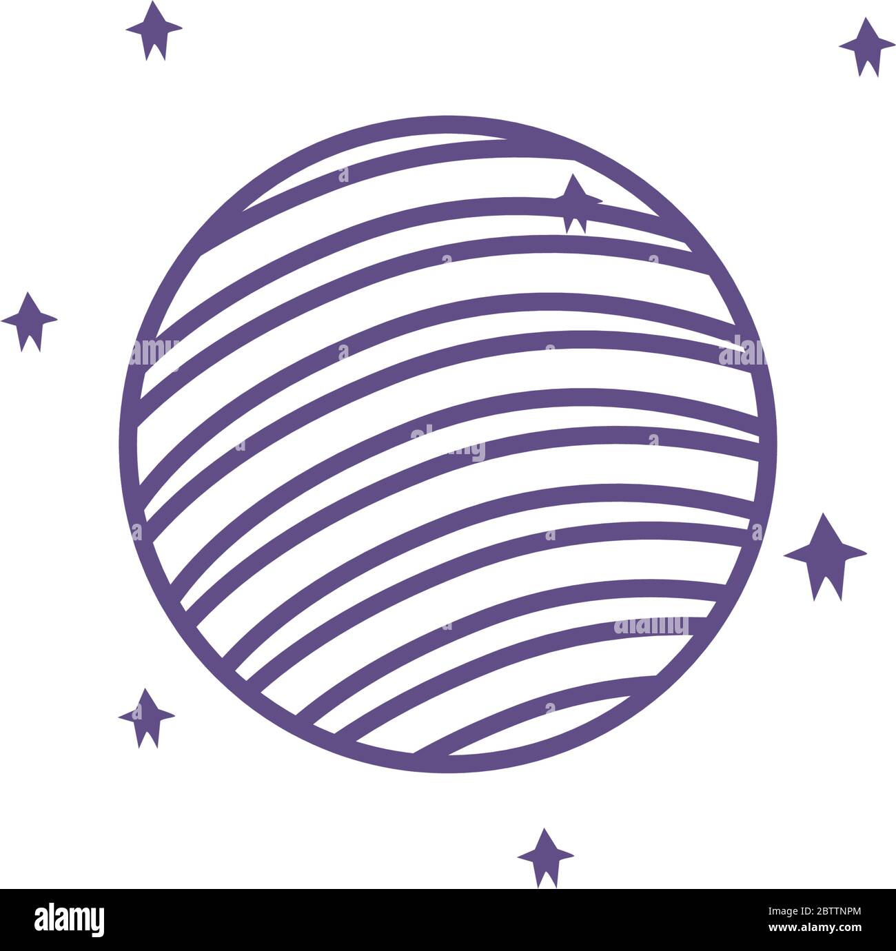 space planet line isolated icon vector illustration design Stock Vector ...