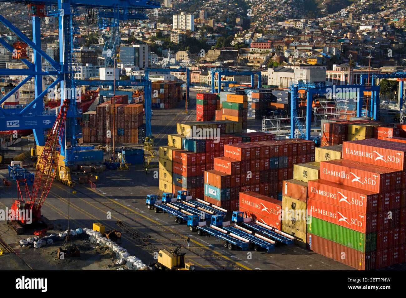 Container Port in Valparaiso, Chile, South America Stock Photo - Alamy