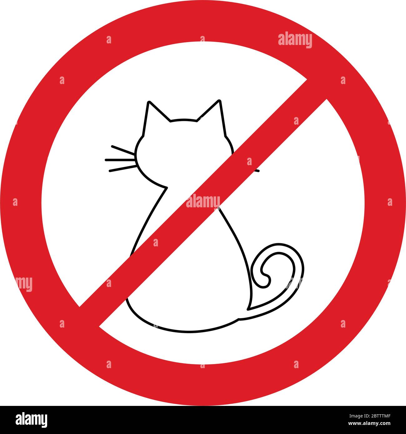 No Cat Sign