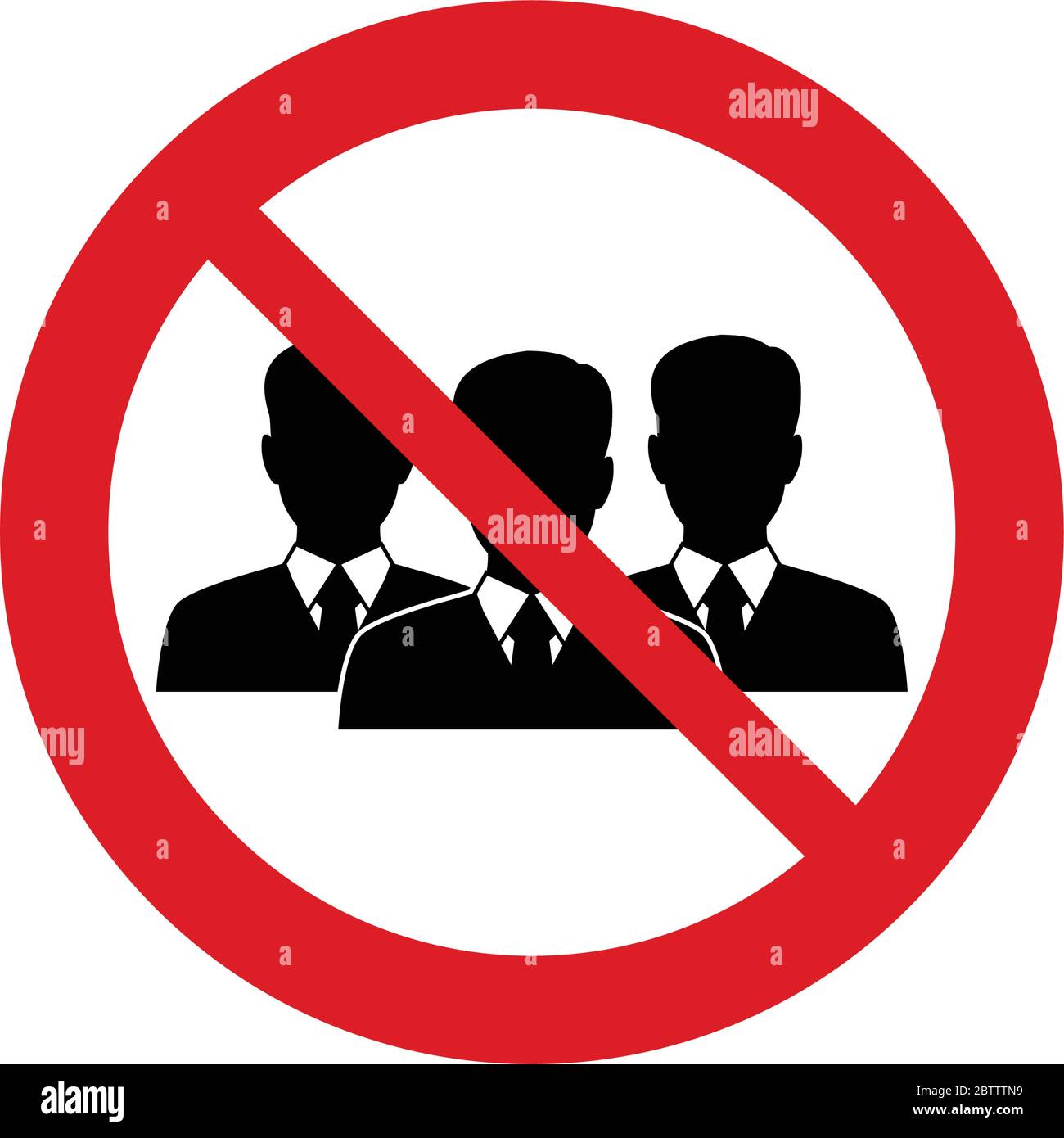 no people icon. forbidden sign. epidemic coronavirus covid-19 Stock ...