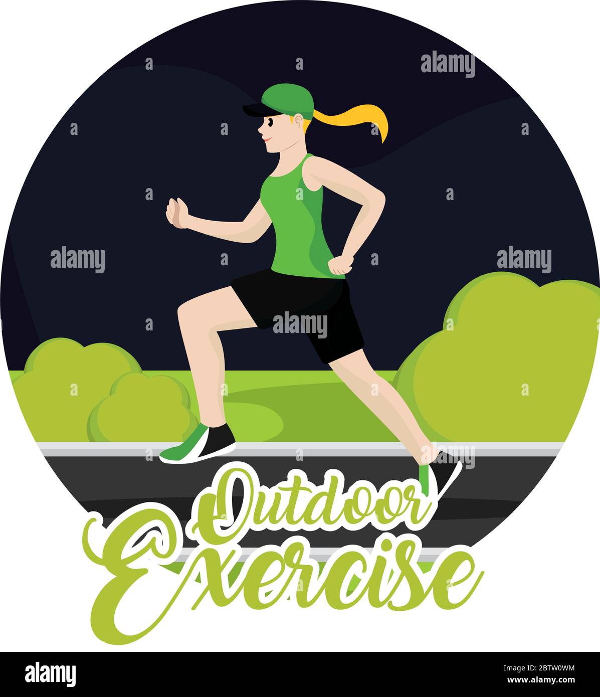 Outdoor exercise poster Stock Vector Image & Art - Alamy