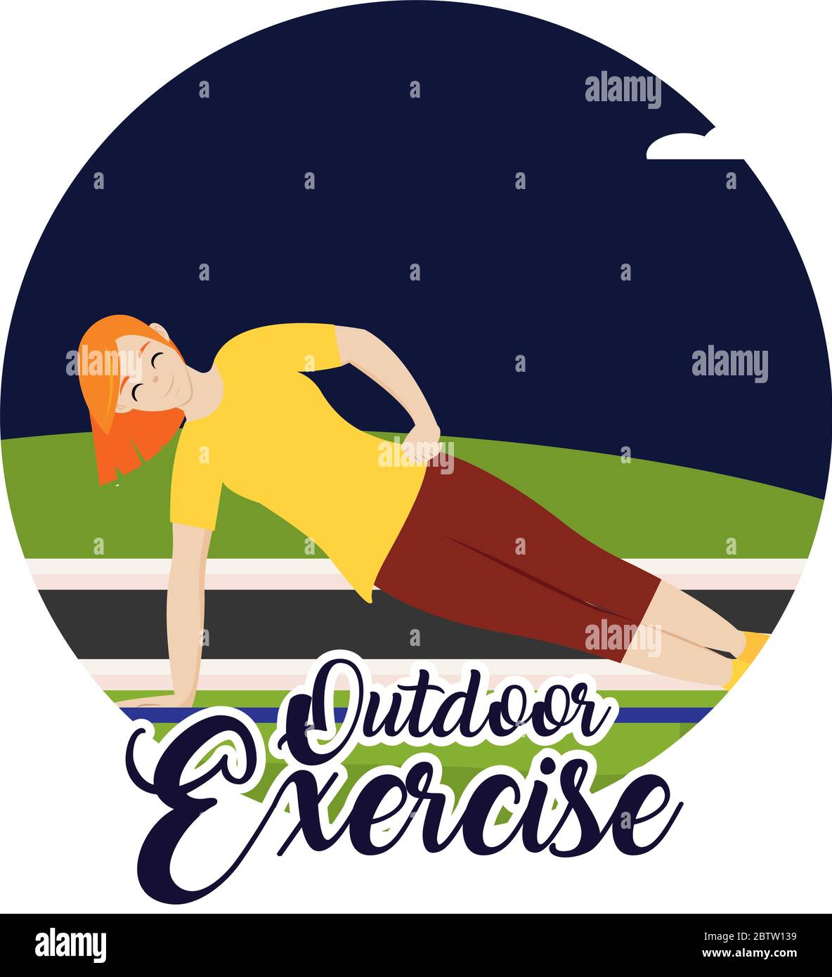 Outdoor exercise poster Stock Vector Image & Art - Alamy