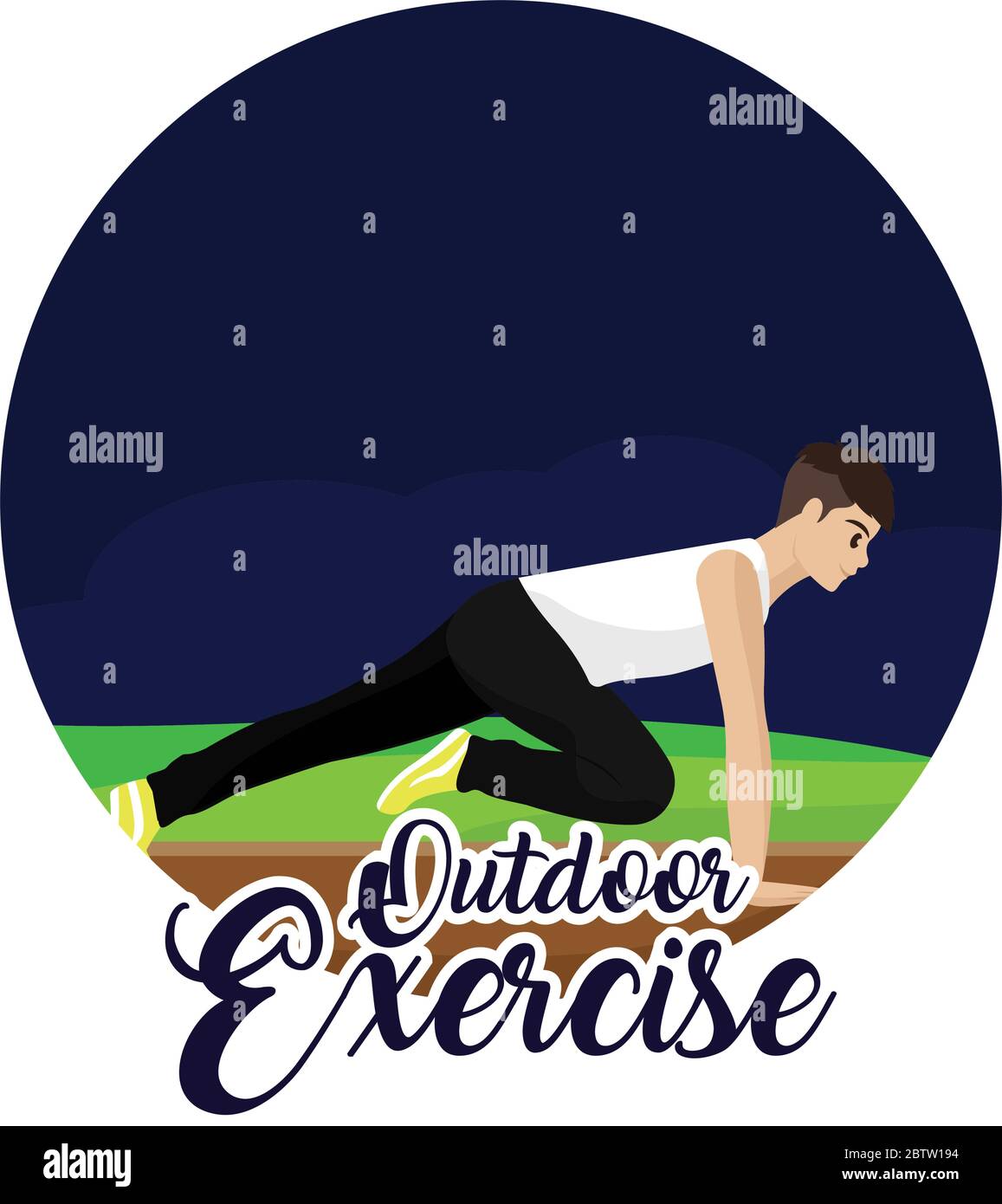 Outdoor exercise poster Stock Vector Image & Art - Alamy