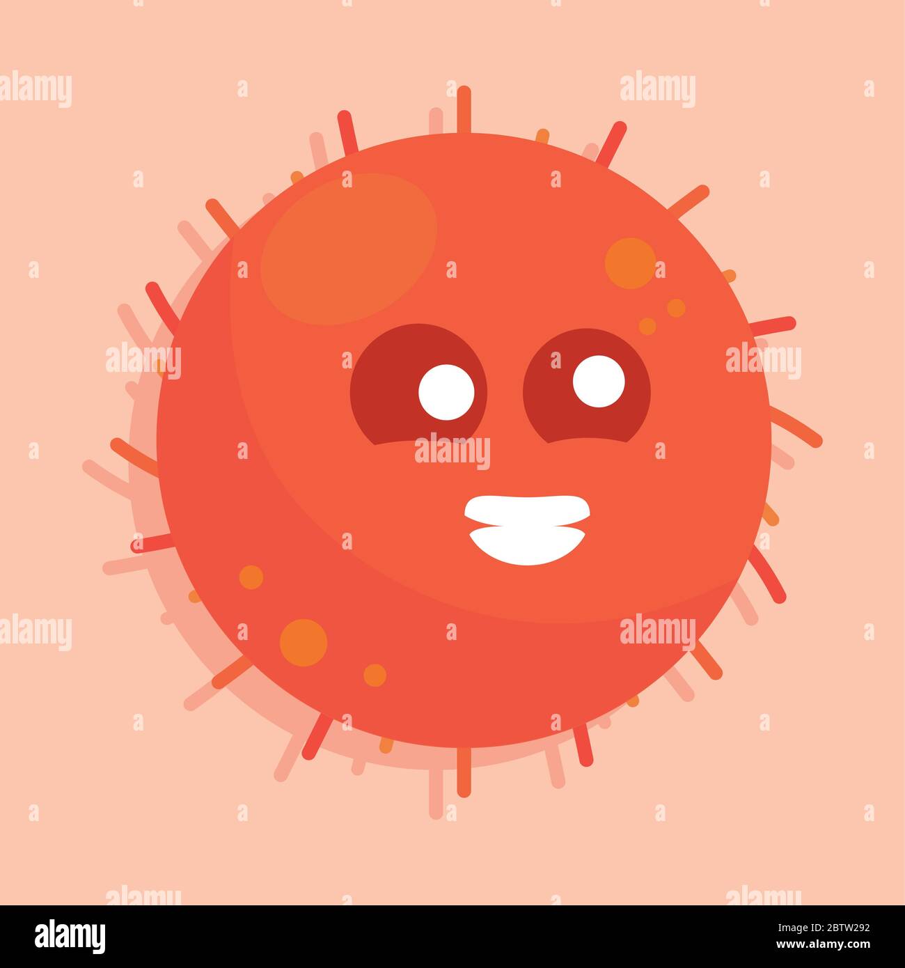 Happy virus cartoon Stock Vector Image & Art - Alamy