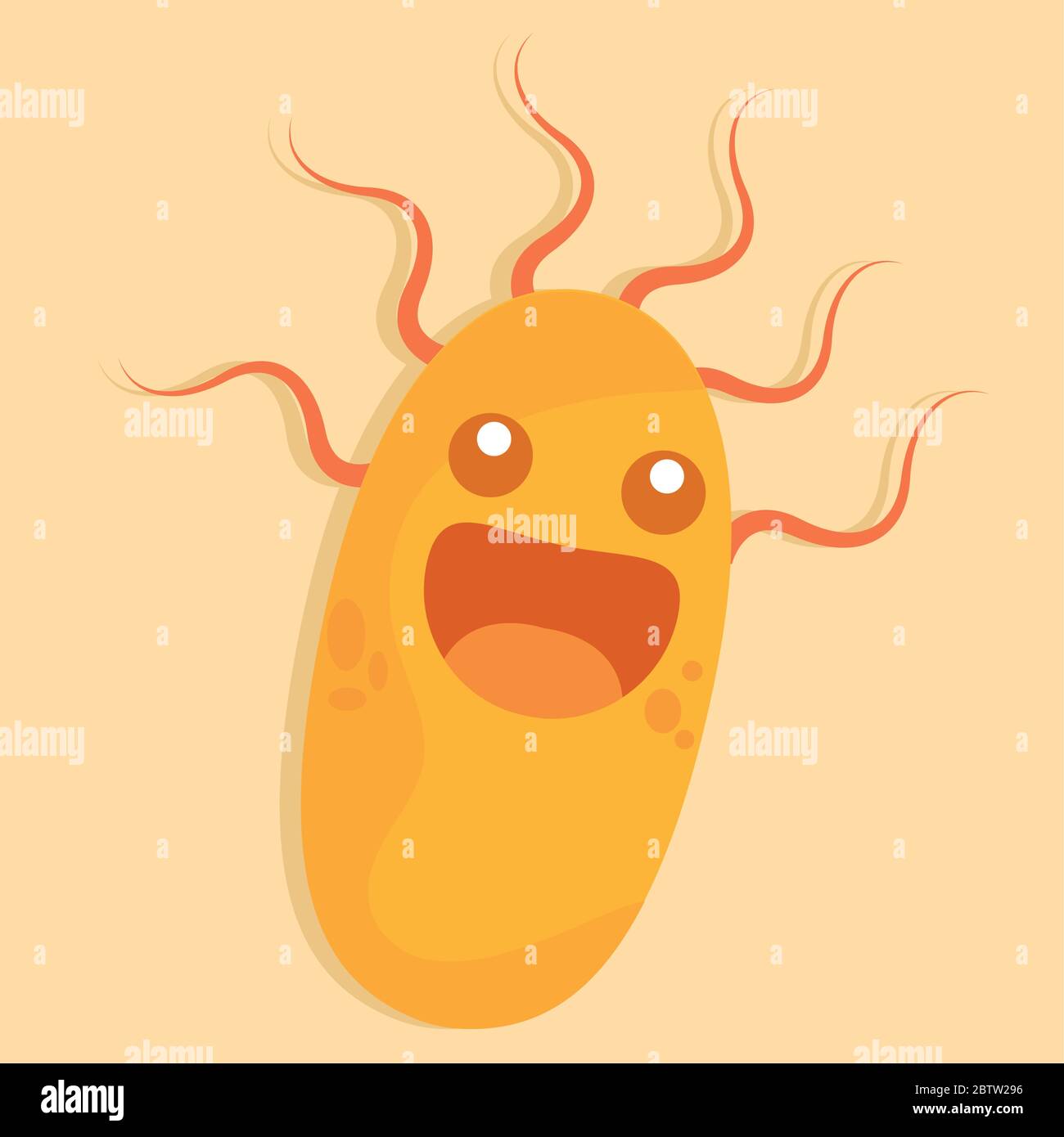 Happy virus cartoon Stock Vector Image & Art - Alamy