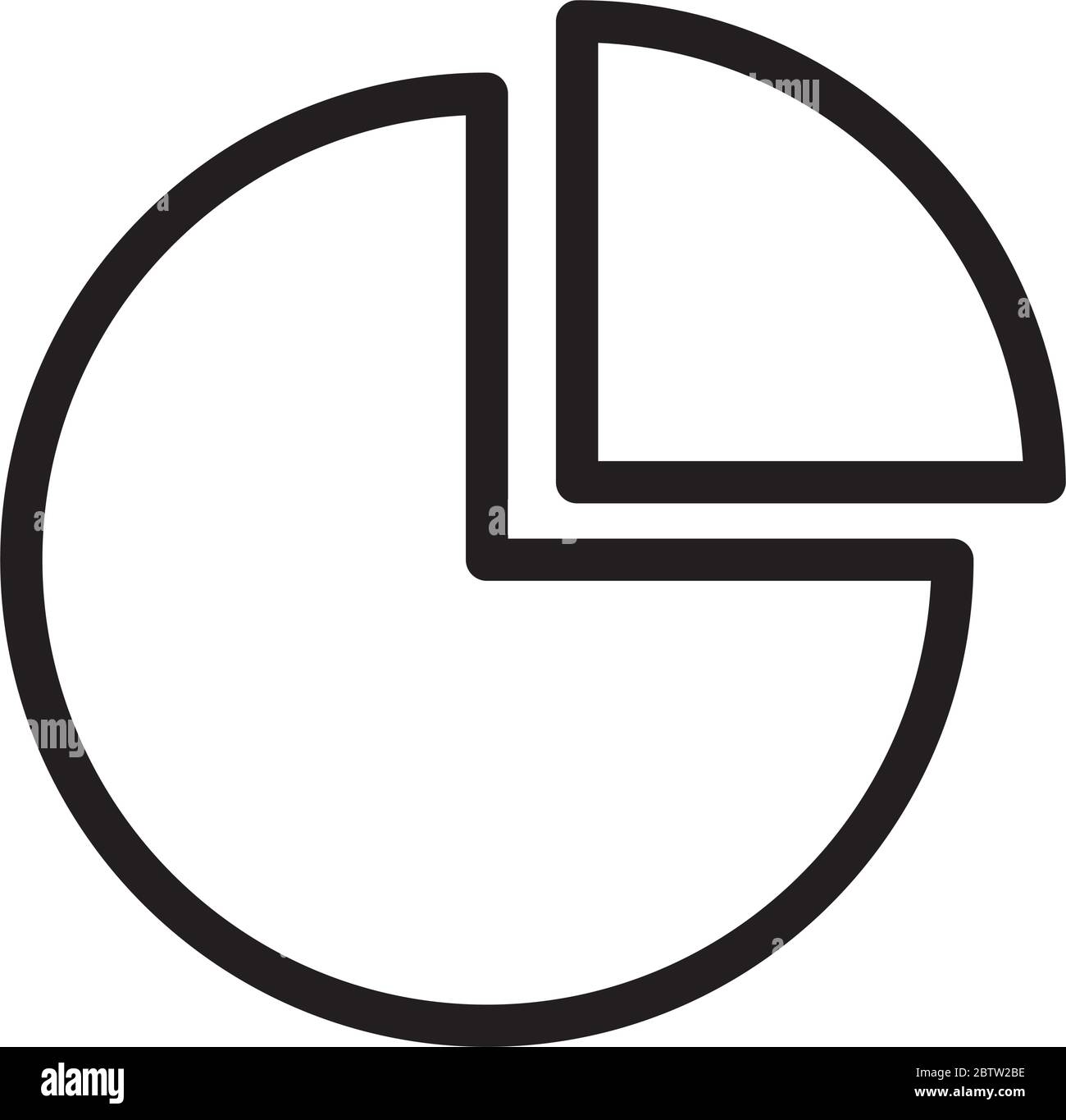 Pie Chart Icon Vector