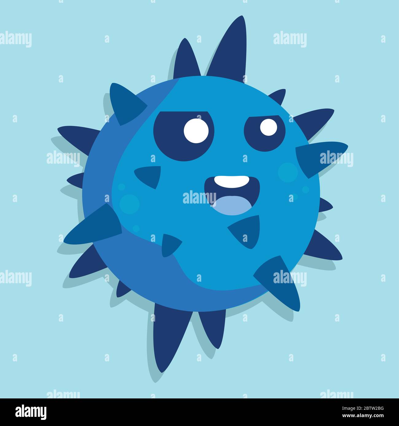 Scared bacteria cartoon hi-res stock photography and images - Alamy