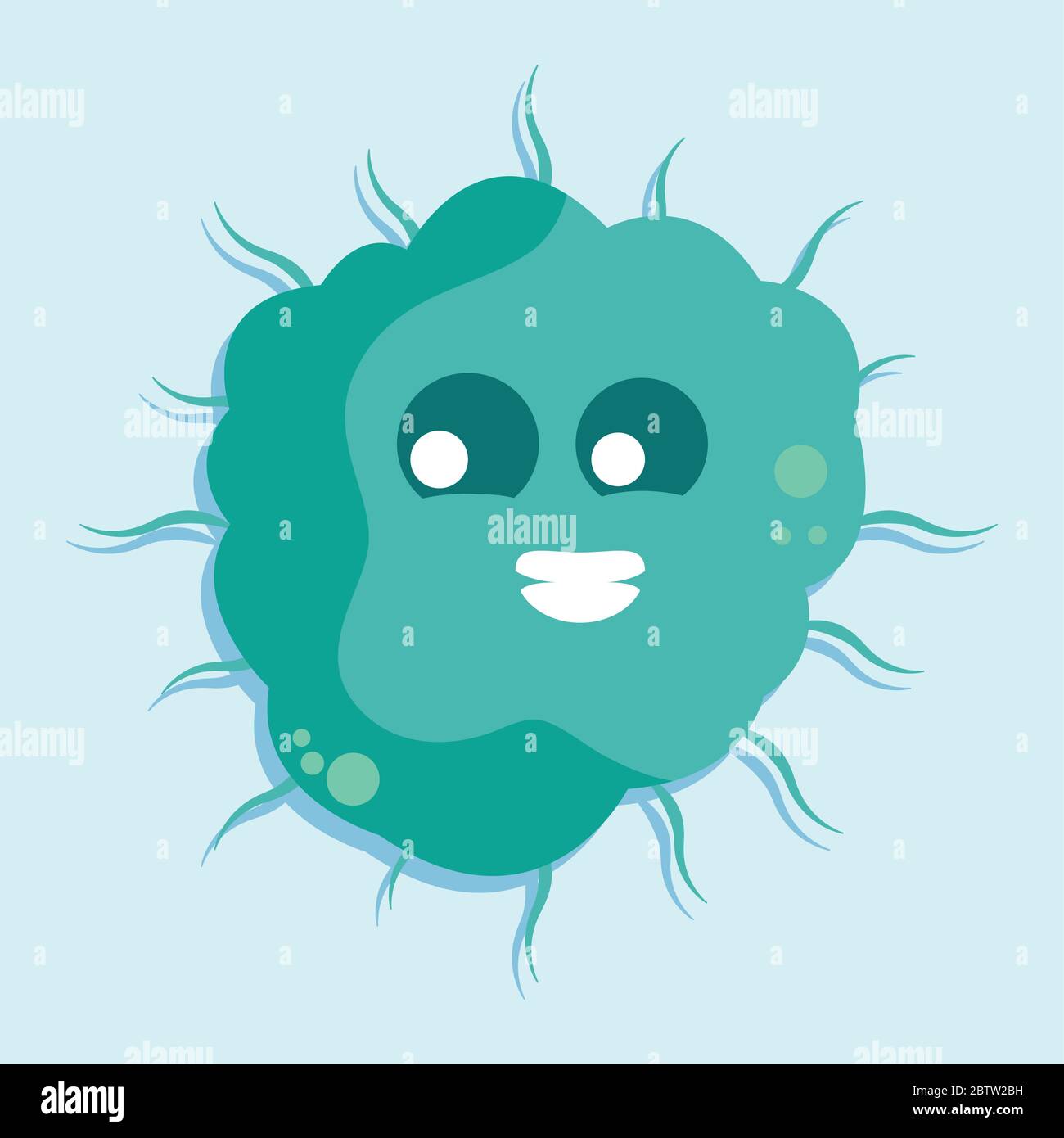 Happy virus cartoon Stock Vector Image & Art - Alamy
