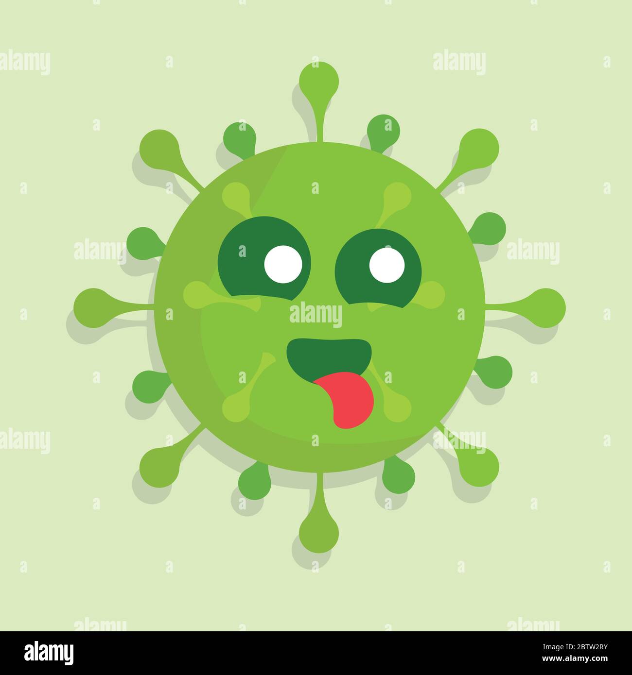Happy virus cartoon Stock Vector Image & Art - Alamy