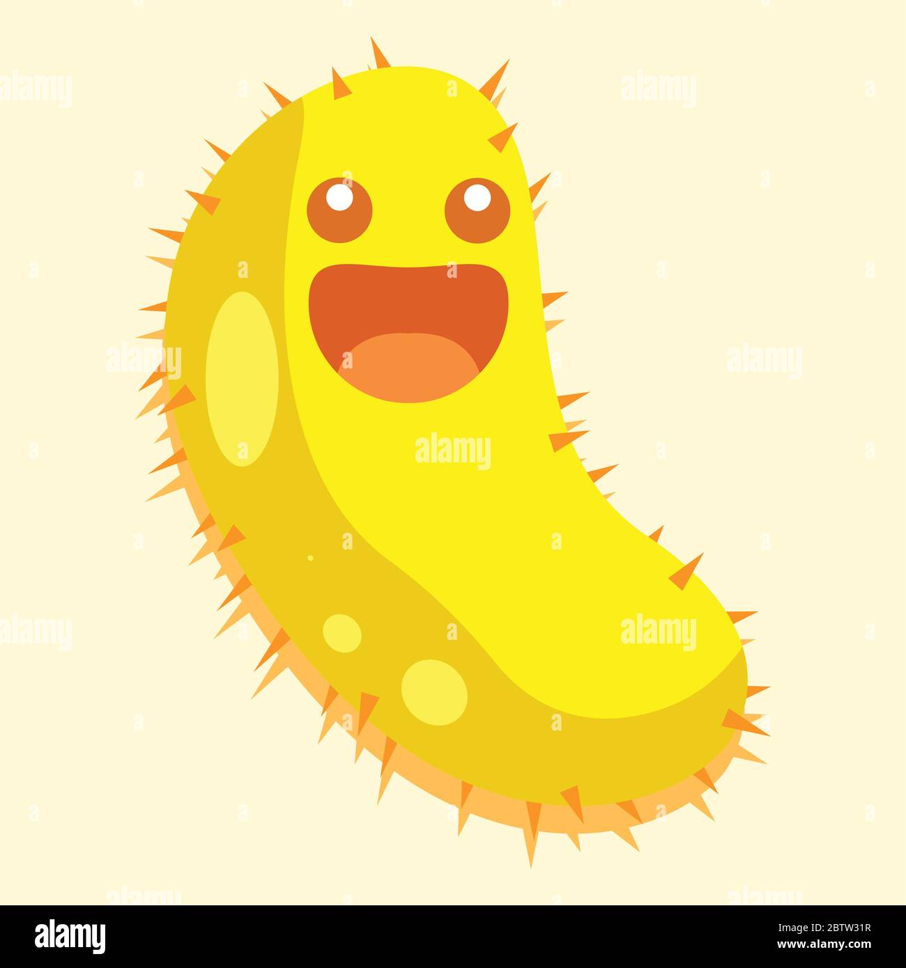 Happy virus cartoon Stock Vector Image & Art - Alamy