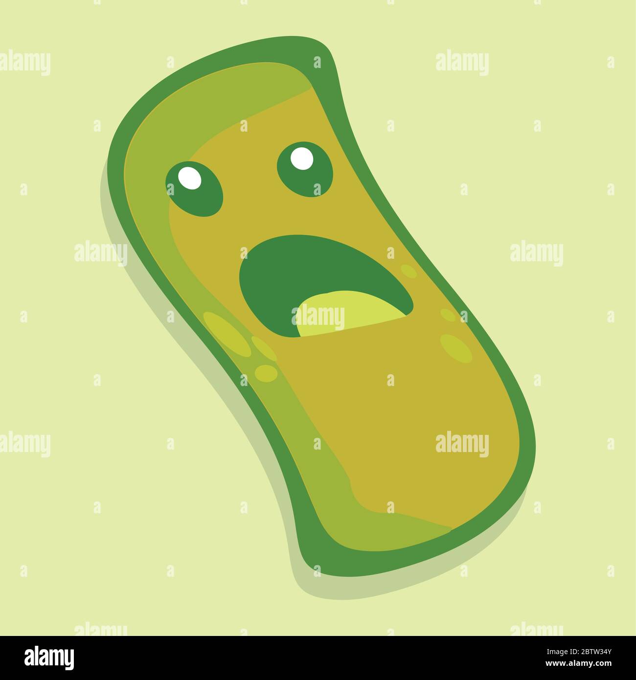 Scared bacteria cartoon hi-res stock photography and images - Alamy
