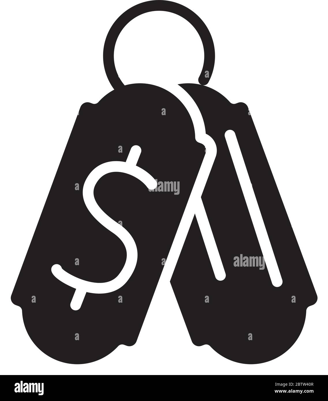 tags with money symbol icon over white background, silhouette style ...