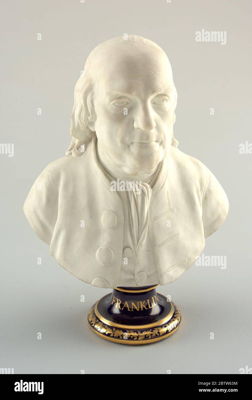 Bust of Benjamin Franklin. Research in ProgressA bust portrait of ...